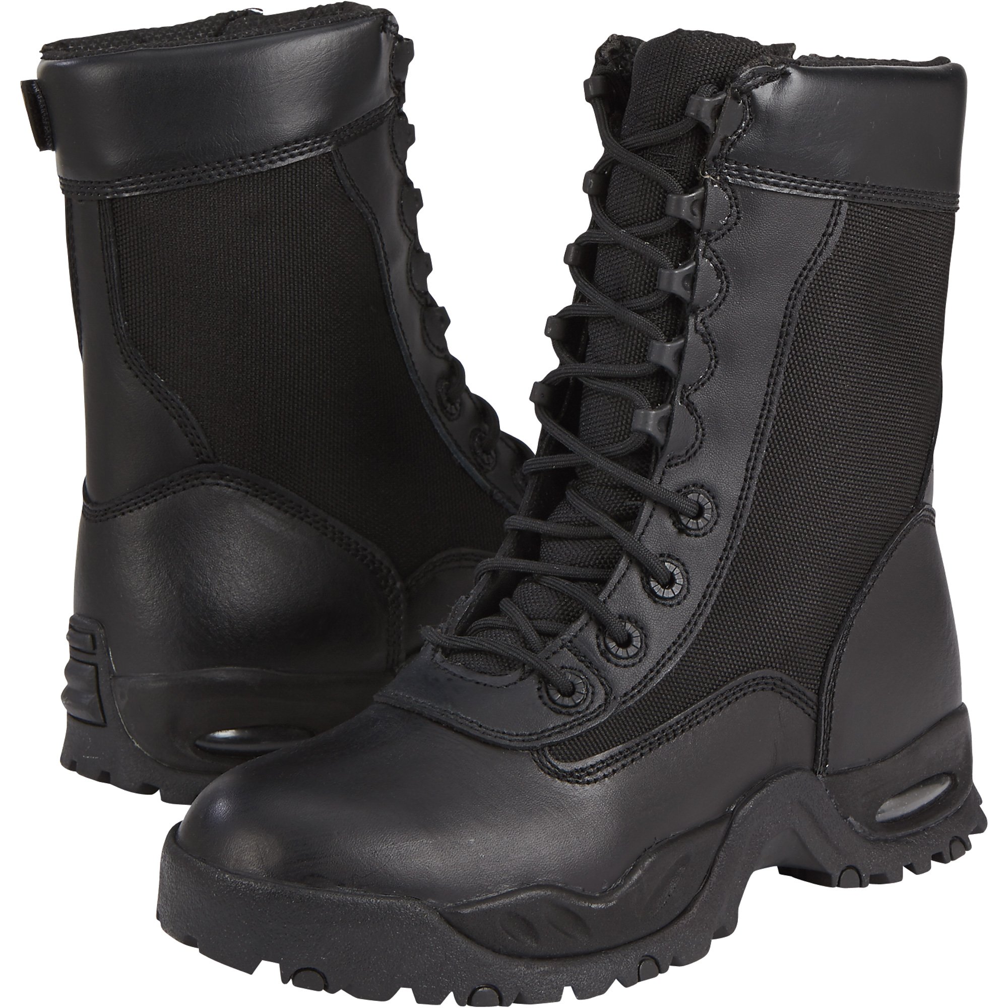 Ridge Air Tac 8in Side Zip Steel Toe Tactical Boot — Black Size 7